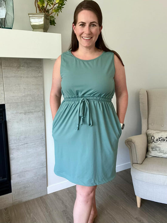 Drew Dress and Skirt Athletic tank dress PDF Sewing Pattern Print at Home Projector – Sewbexx ...