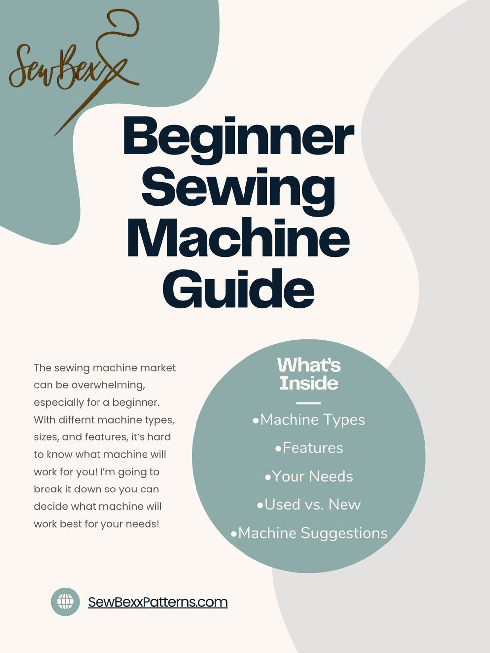 FREE Beginner Sewing Machine Guide – Sewbexx Patterns